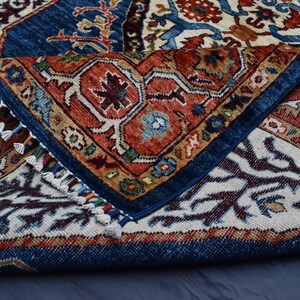 7.0 X 5.0 Ft Gorgeous Haryz Pattern Handmade Geometrical Rug, Turkmen ...