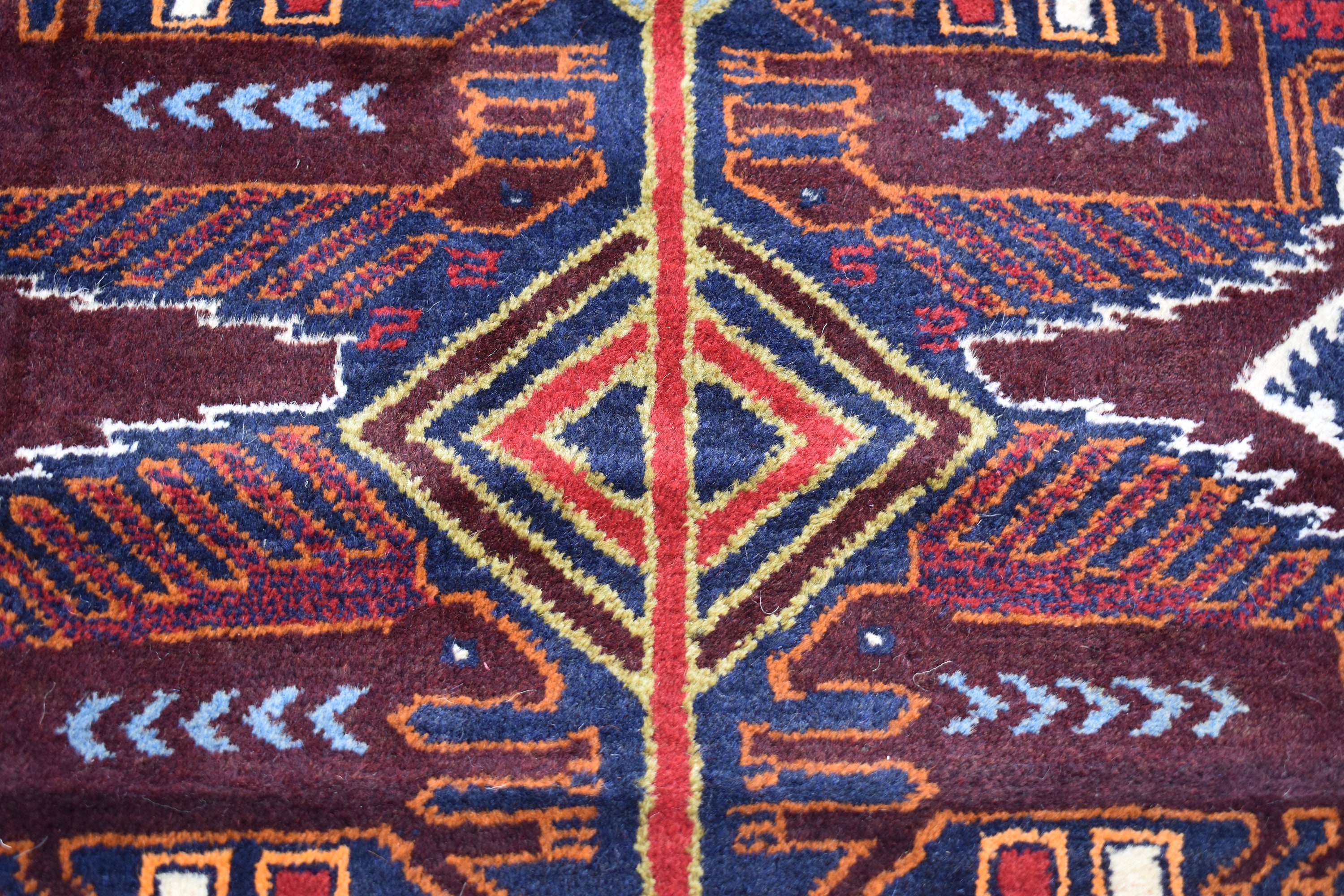 4x7 Ft Vintage Pictorial Rug Afghan Handmade Fine Quality - Etsy