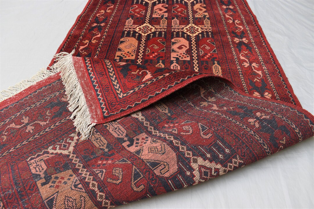 2.10x6.4 Ft, Afghan Mini Runner Rug, Fine Quality Afghan Turkmen ...
