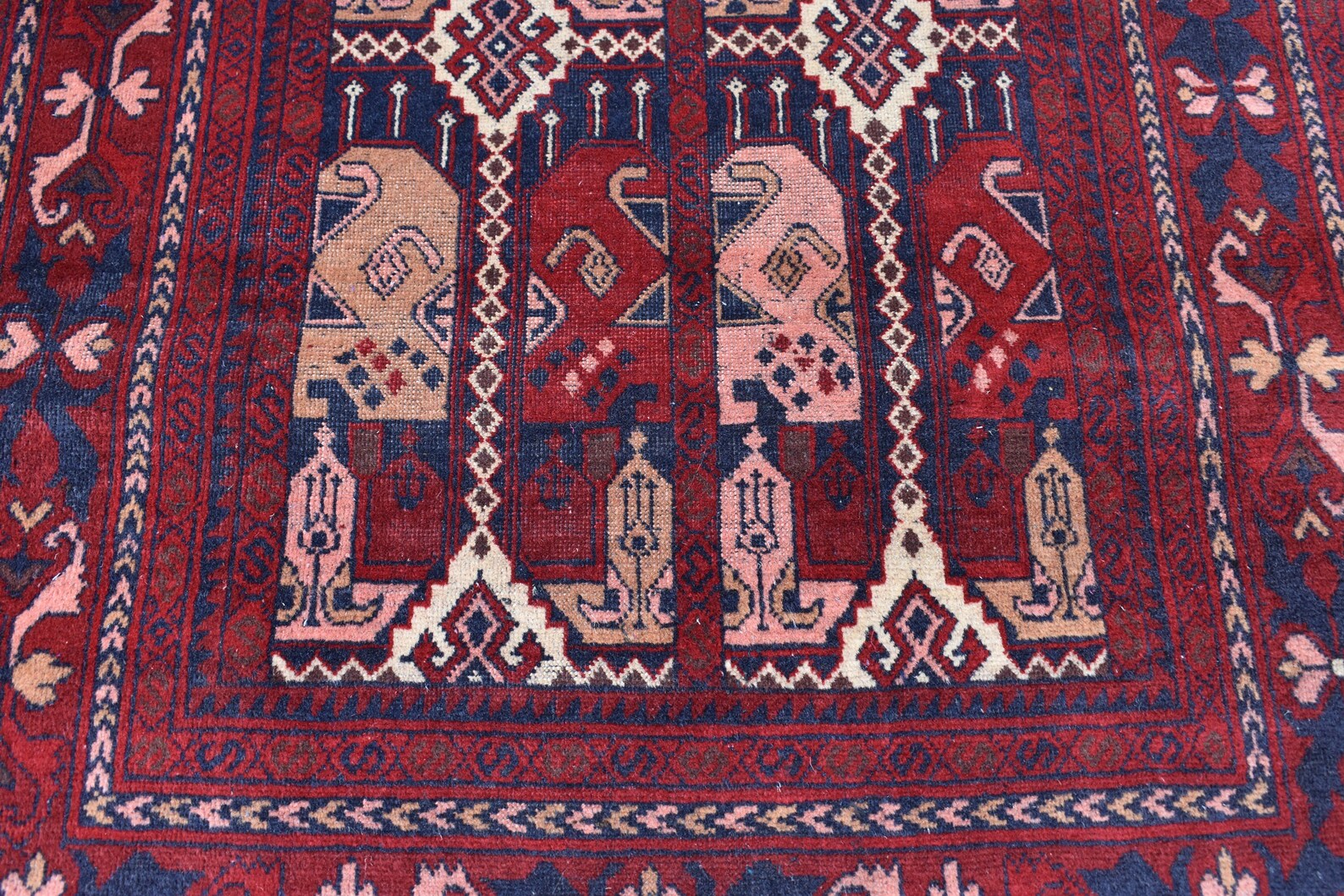 2.10x6.4 Ft, Afghan Mini Runner Rug, Fine Quality Afghan Turkmen ...