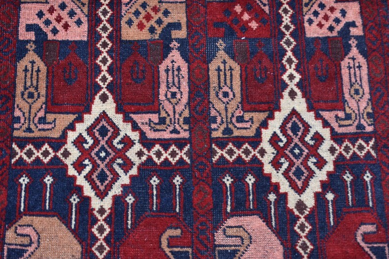 2.10x6.4 Ft, Afghan Mini Runner Rug, Fine Quality Afghan Turkmen ...