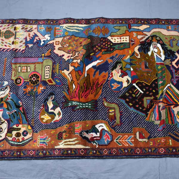 Pictorial Rug - Etsy