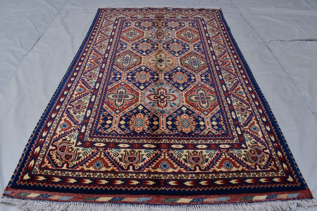 5.3 X 3.2 Ft, COLLECTOR'S PIECE Antique Tekka Turkmen Chinar Gul ...
