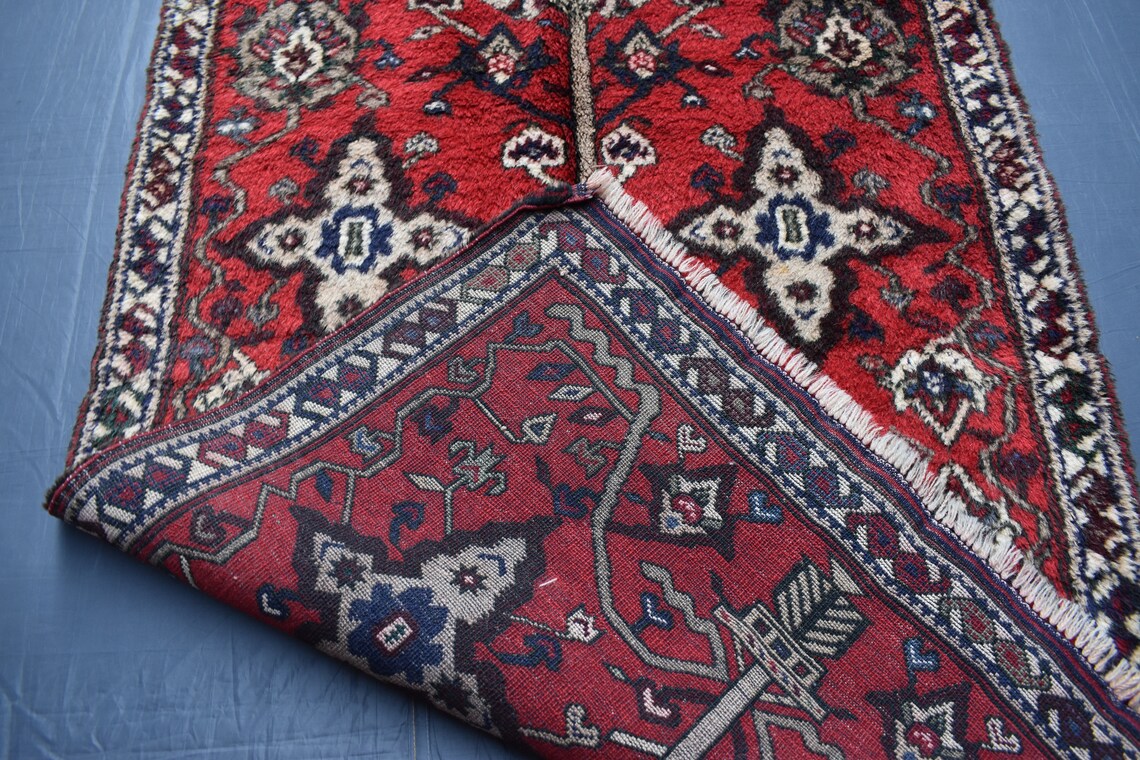 Vintage 3x5 Ft Afghan Balochi Area Rug Navy Blue Tribal - Etsy