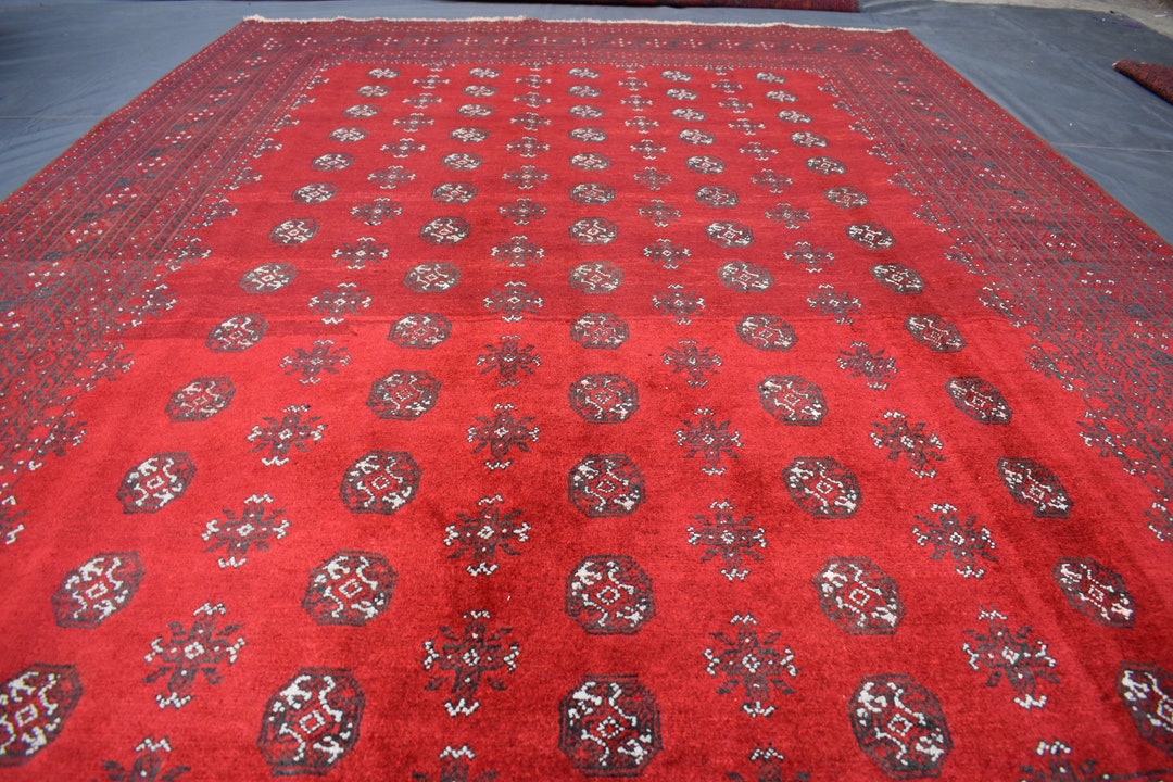1940s Antique Mowri Design Rug 7x10 Low Pile Wool Rug, Afghan Handmade ...