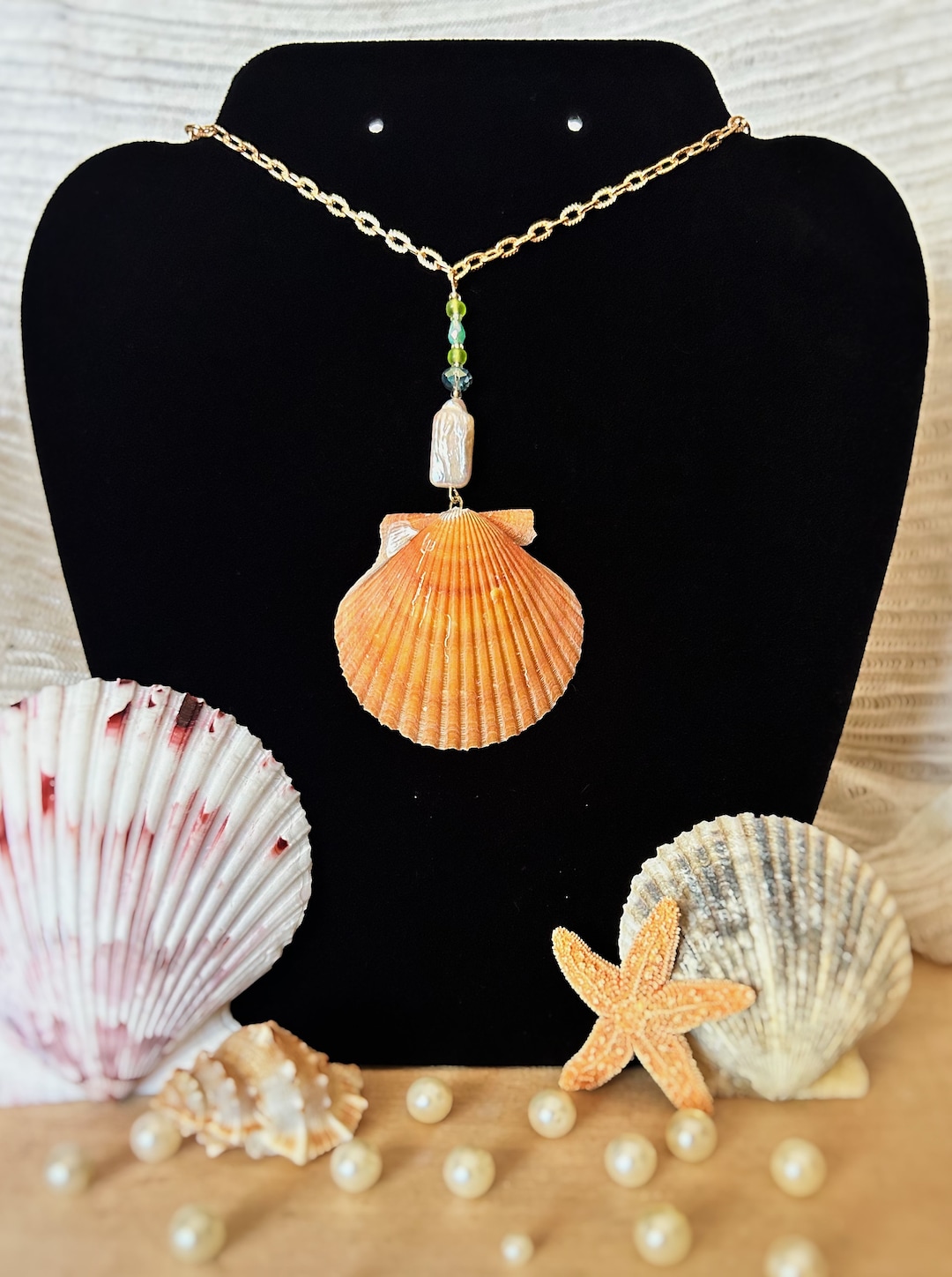 Mermaid’s Cove ~ Steinhatchee Scallop Shell Necklace - Etsy