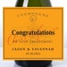Custom Champagne Label, Champagne Bottle Labels, Mini Champagne Bottle ...