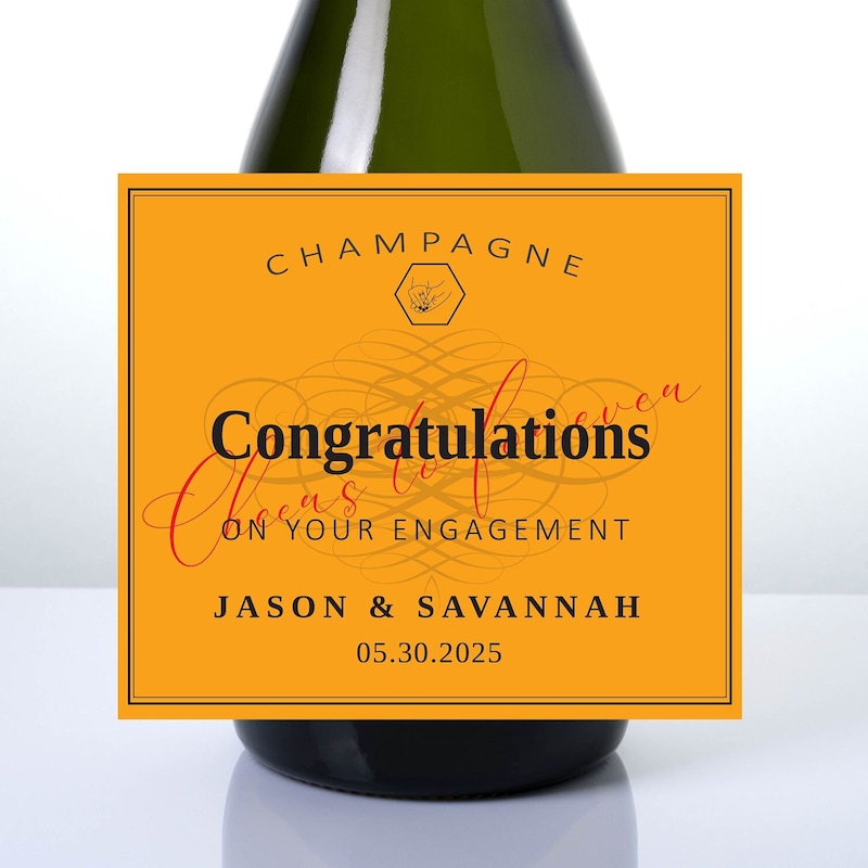 Champagne Labels - Etsy
