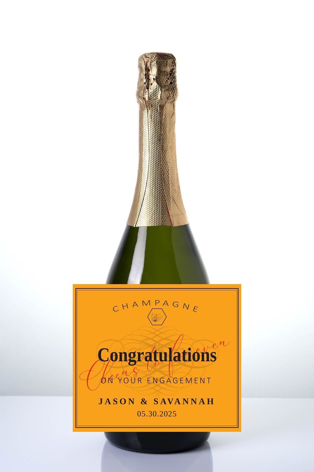 Custom Champagne Label, Champagne Bottle Labels, Mini Champagne Bottle ...