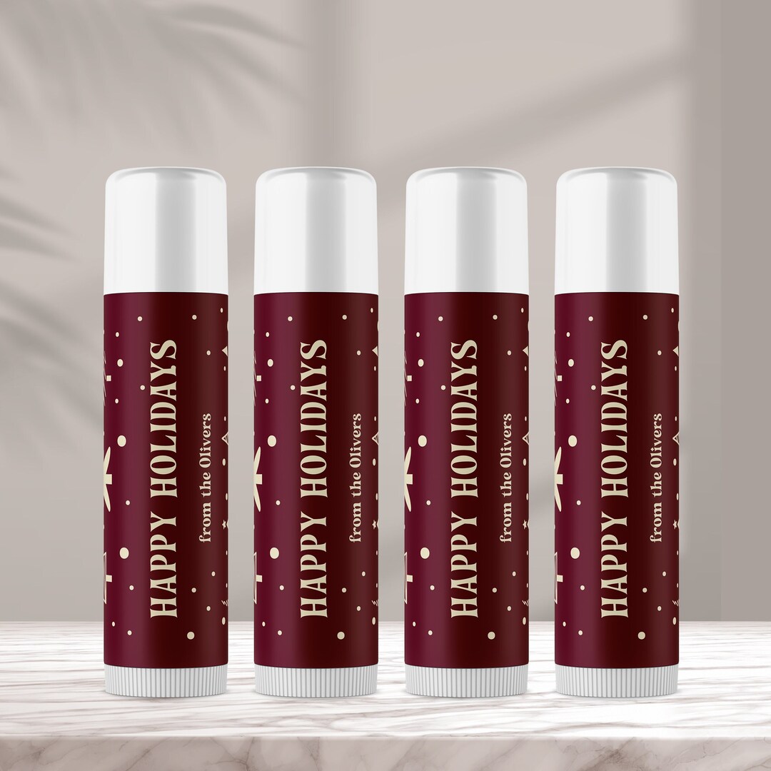 Holiday Lip Balms (natural Lip Balm, Beeswax Lip Balm, Christmas Lip ...
