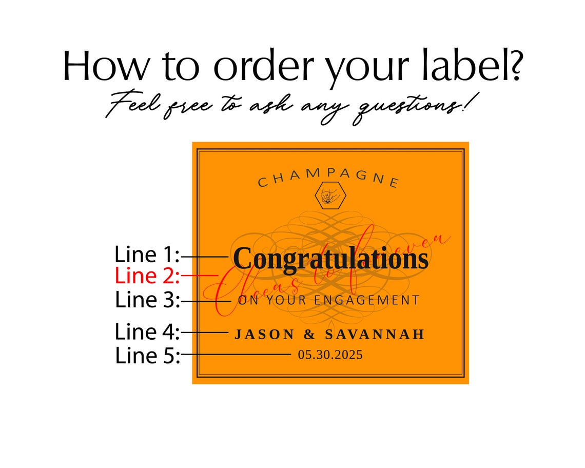Custom Champagne Label Personalized Champagne Label 21st - Etsy