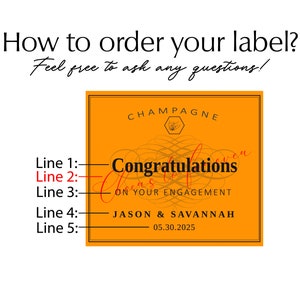 Custom Champagne Label, Champagne Bottle Labels, Mini Champagne Bottle ...