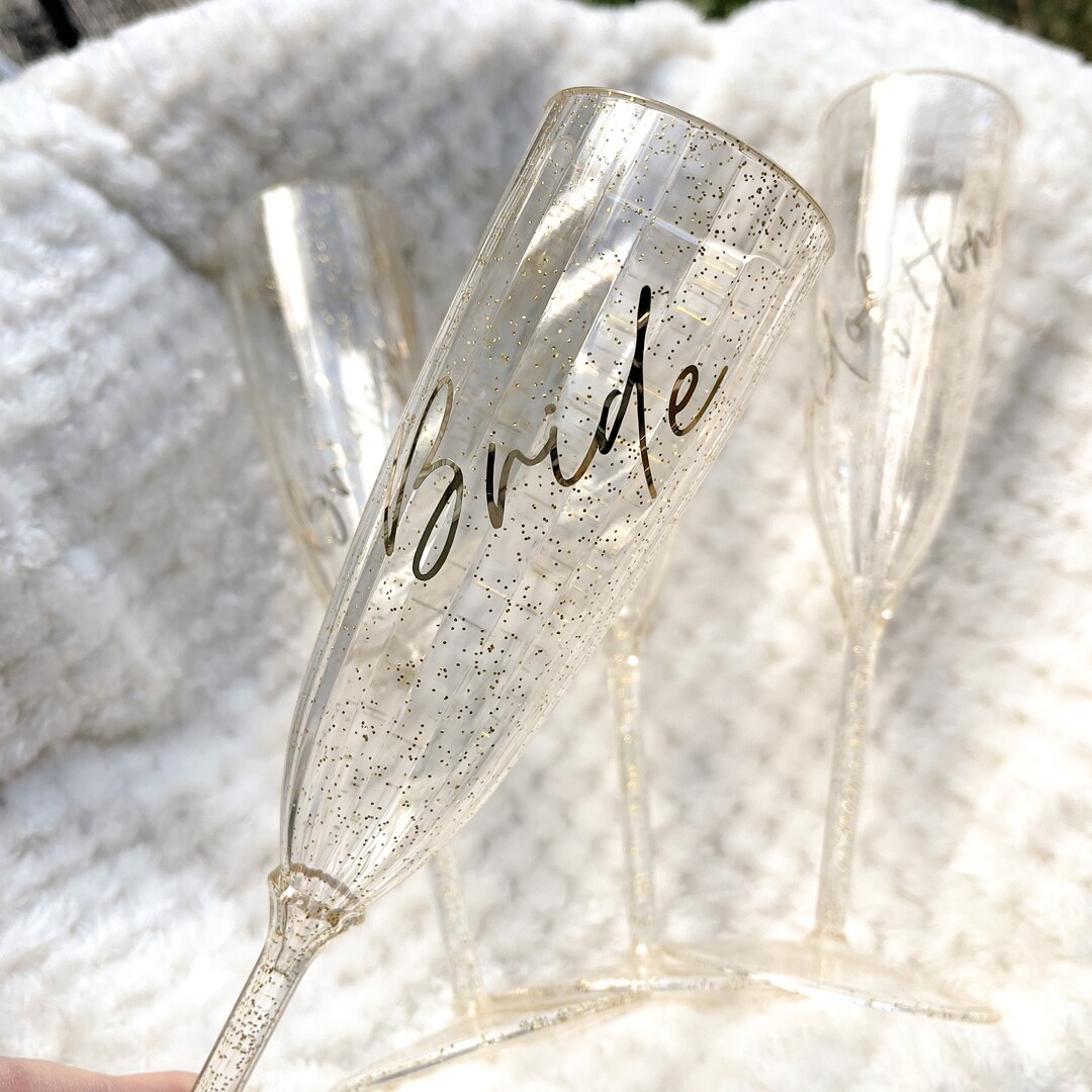 Personalized Champagne Flute, Custom Bridal Party Gift, Bachelorette ...