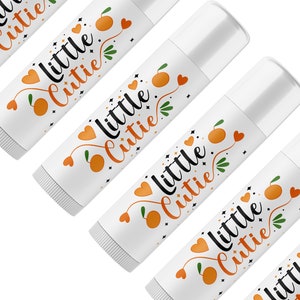 Custom Orange Chapstick: Little Cutie Baby Shower Favors. Personalized ...
