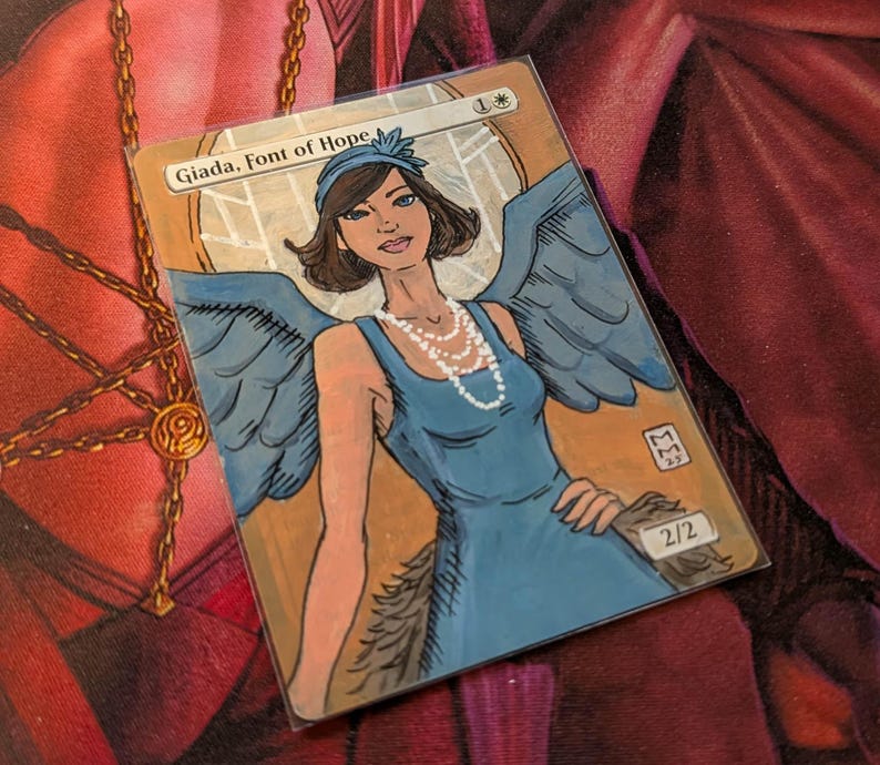 Giada, Font of Hope – Hand-painted Alter – MTG Custom Artwork – Magic ...