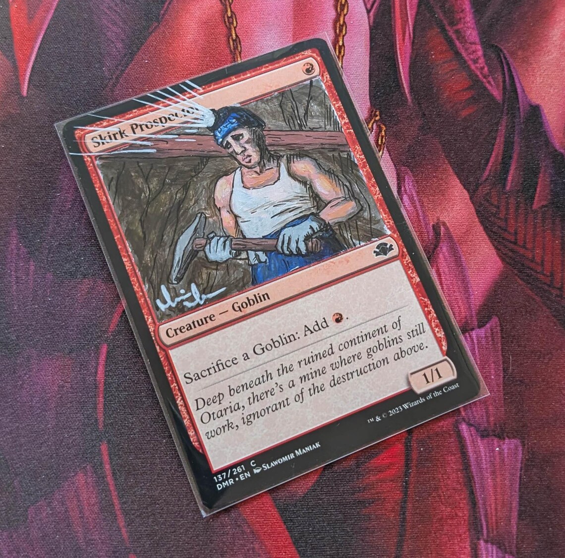 Skirk Prospector – Hand-painted Alter – MTG Custom Artwork – Magic the ...