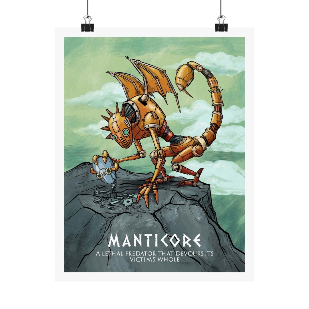 Manticore // Predator Unit 9, Home Office Decor, Robots - Etsy