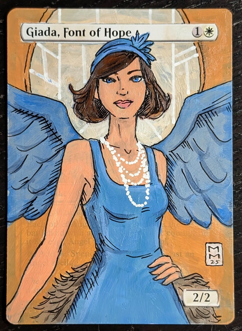Giada, Font of Hope – Hand-painted Alter – MTG Custom Artwork – Magic ...