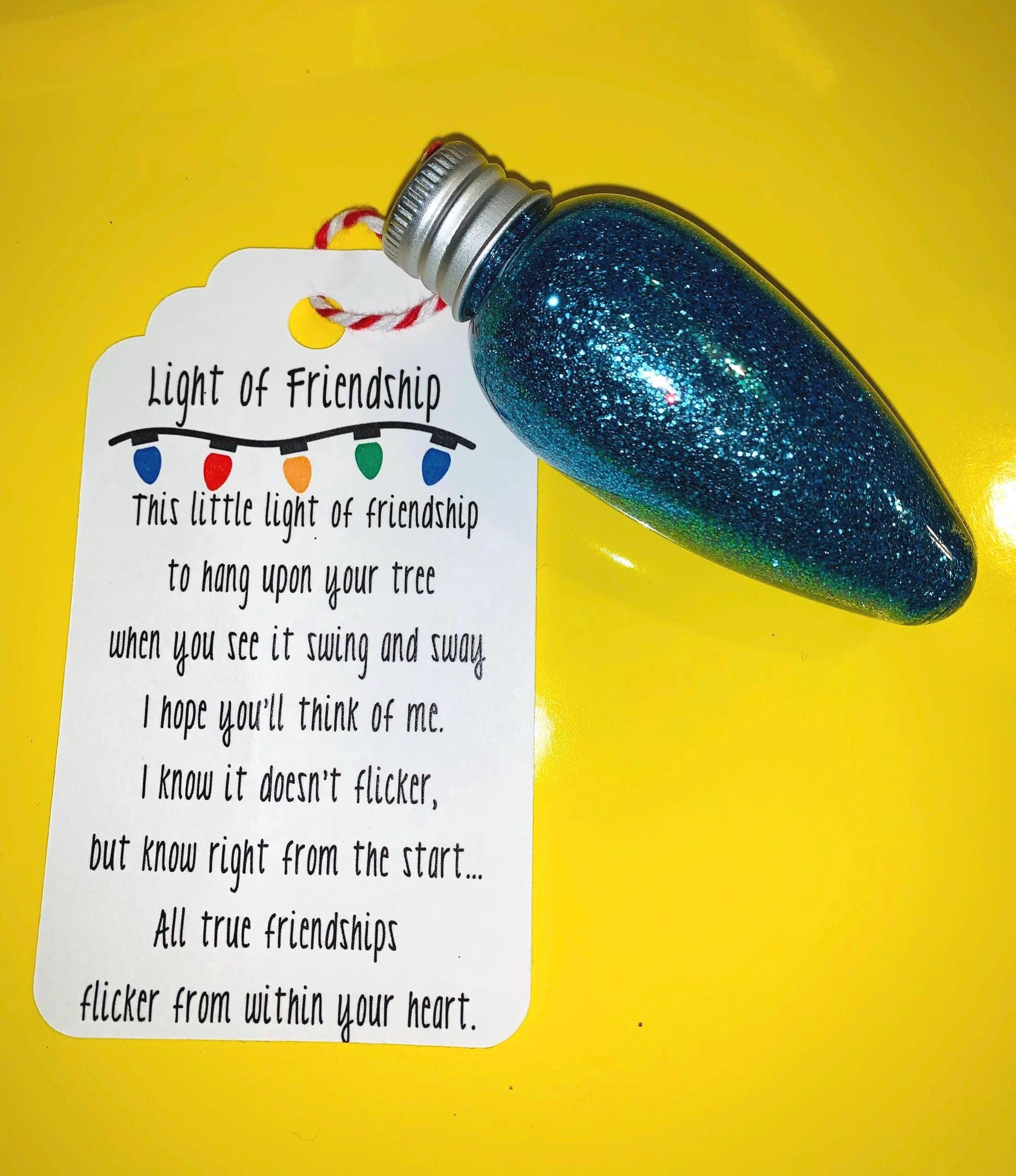 Light of Friendship Ornament, Christmas Bulb, Coworker Gift, Package ...