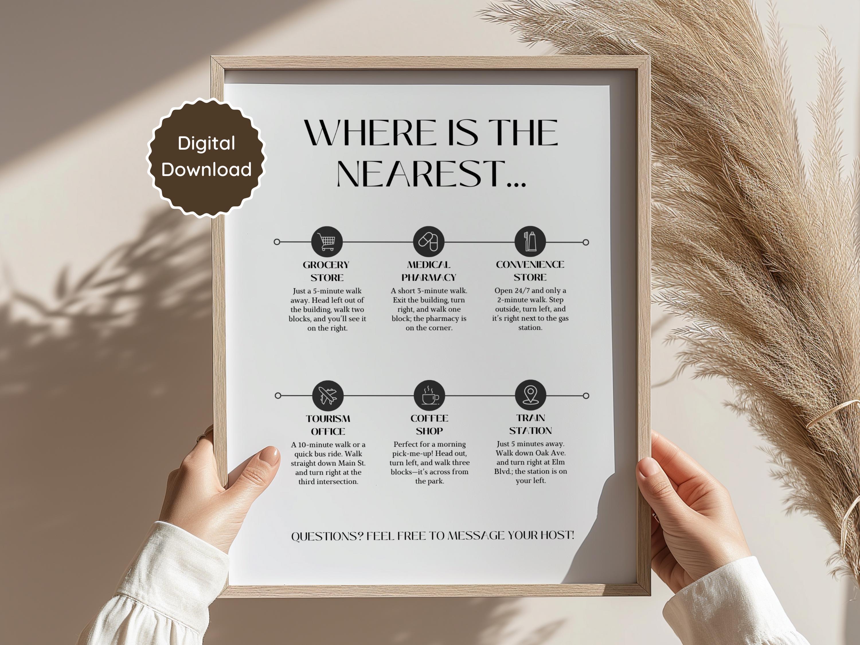 Where is the Nearest Sign; Local Spots and Recommendations; FULLY ...