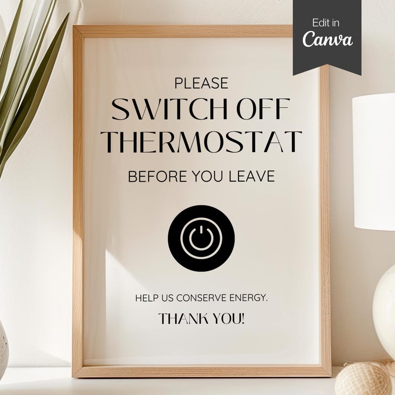 Turn off Ac Sign - Etsy