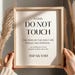 Do Not Touch Shelf Sign Personal Items Airbnb Sign Hands Off, Fragile ...