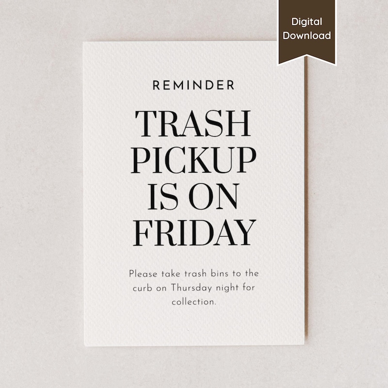 Signs Take Trash - Etsy