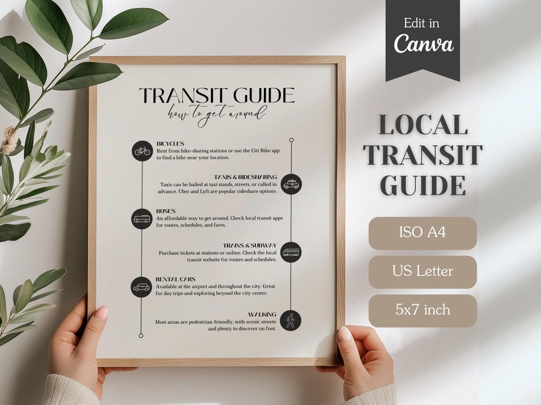 Local Transit Guide; Transportation, How to Get Around; Public Transit ...