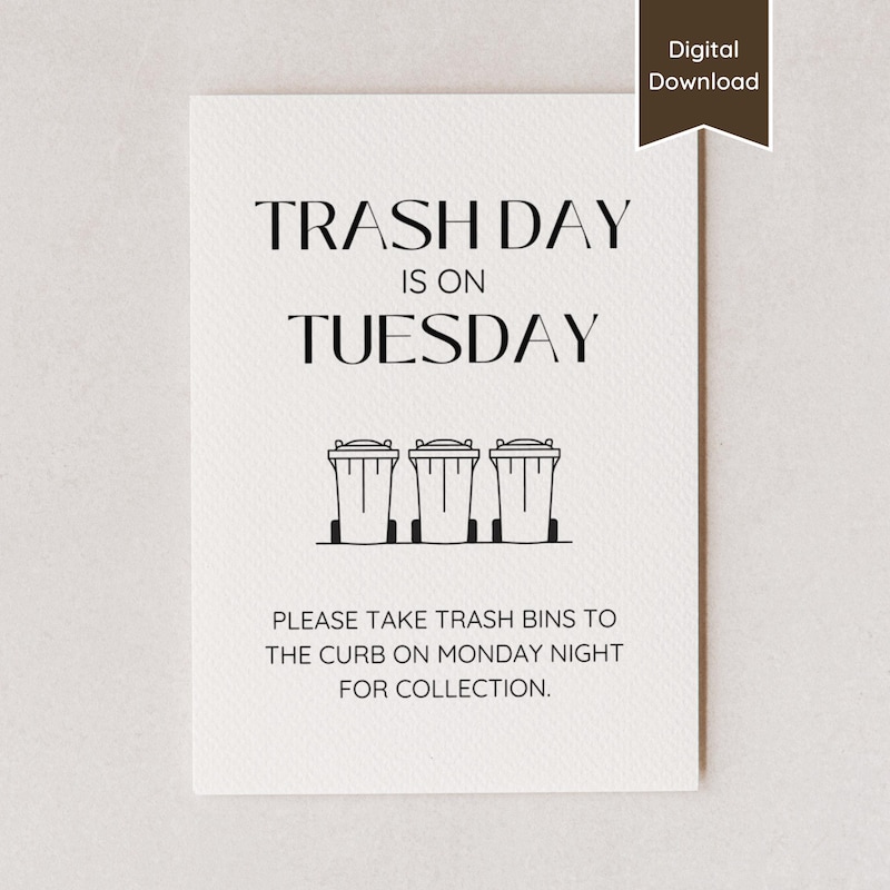 Signs Take Trash - Etsy
