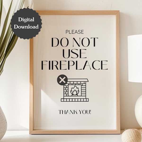 Fireplace Signs - Etsy