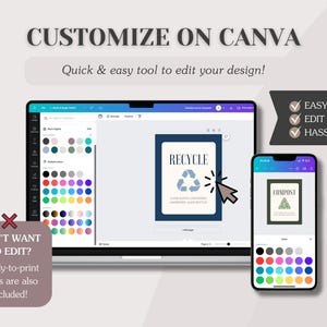 Elegant Garbage, Compost, Recycling Signs | Trash Sorting Signs ...