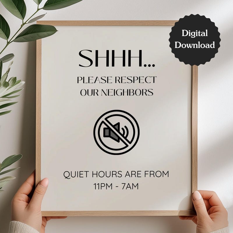 Quiet Sign - Etsy