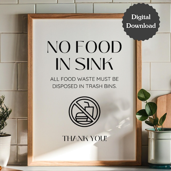 No Liquids in Trash Signs - Etsy