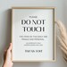 Do Not Touch Shelf Sign Personal Items Airbnb Sign Hands Off, Fragile ...