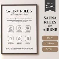 Funny Sauna Rules Printable Sign for Sauna, Gym or Spa - Etsy