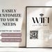 Wifi QR Code Card Sign, Customizable Template, (digital Download), A4 ...