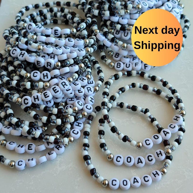 Custom Beaded Event Bracelets | Personalized Team Gifts - Etsy UK