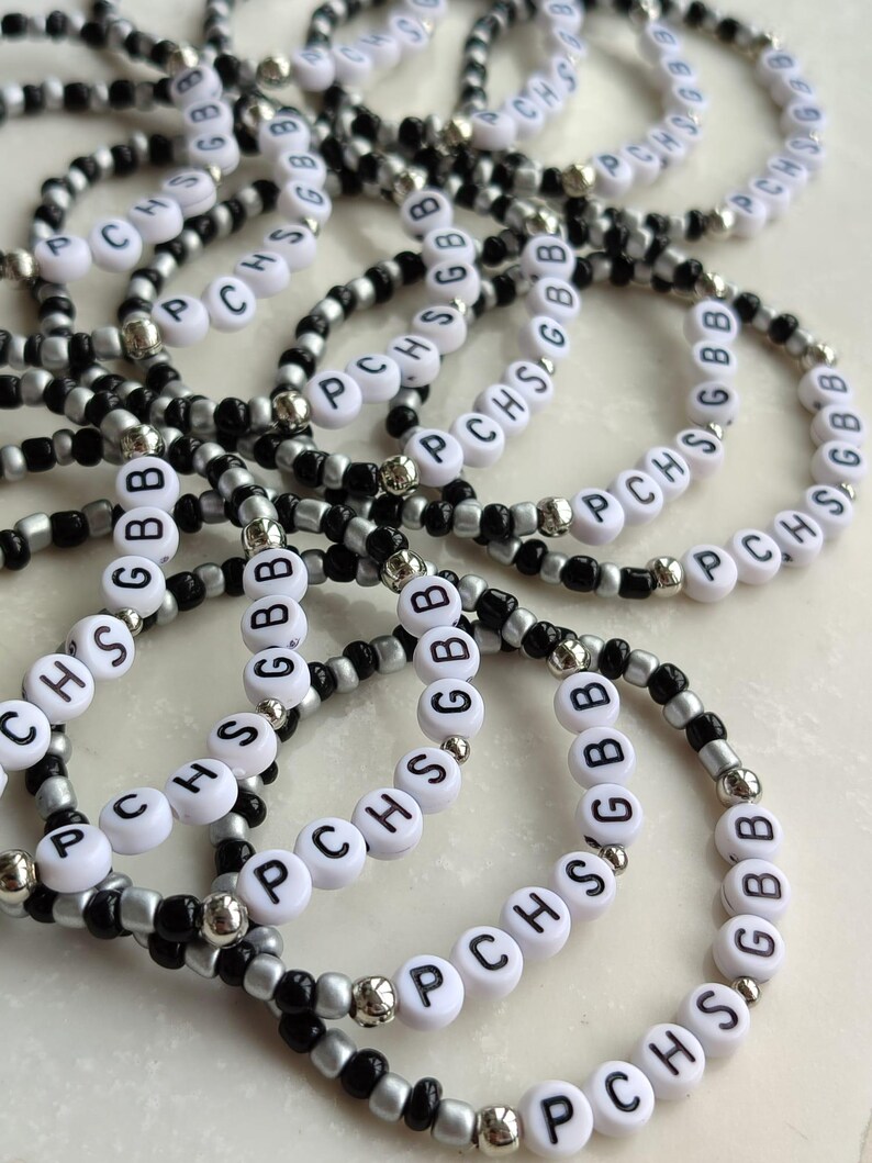 Custom Beaded Event Bracelets | Personalized Team Gifts - Etsy UK