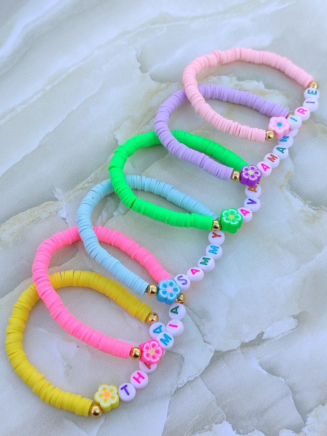 First Day of School Gift, Kids Name Bracelet, Personalize Bracelet ...