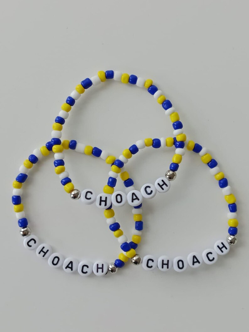 Custom Beaded Event Bracelets | Personalized Team Gifts - Etsy UK