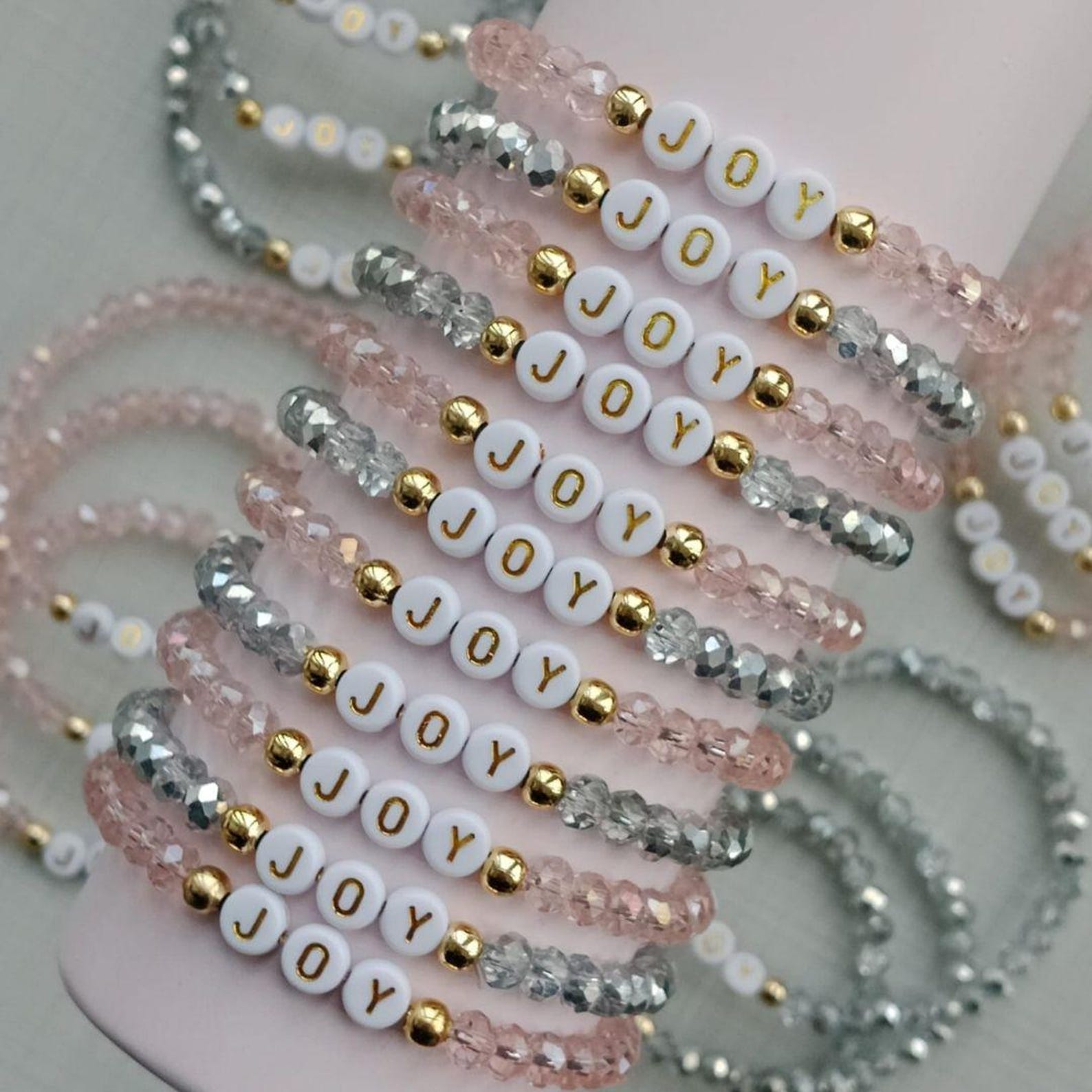 Bulk Crystal Name Bracelet: Personalized Friendship Gift - Etsy