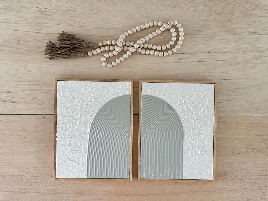 Arch Duo | Textured Art | Wall Art | Abstract Art - Etsy