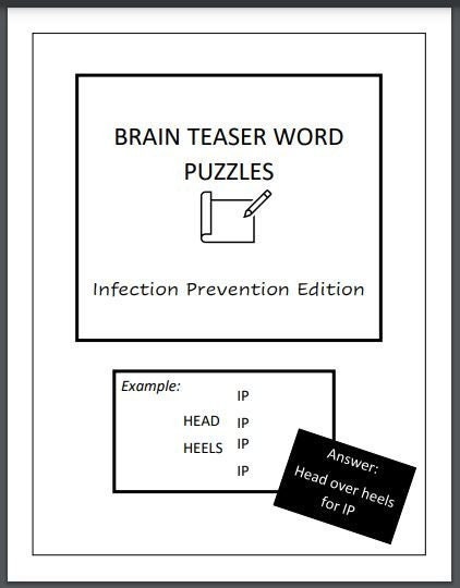 Infection Prevention Word Puzzle Rebus Brain Teaser Game - Etsy