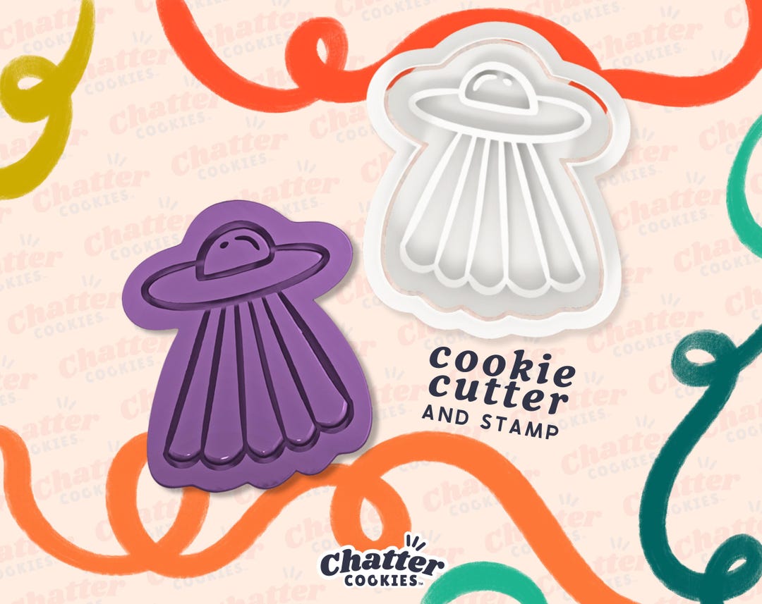 UFO Cookie Cutter | Alien Spaceship Cookie Cutter, Fondant, Polymer ...