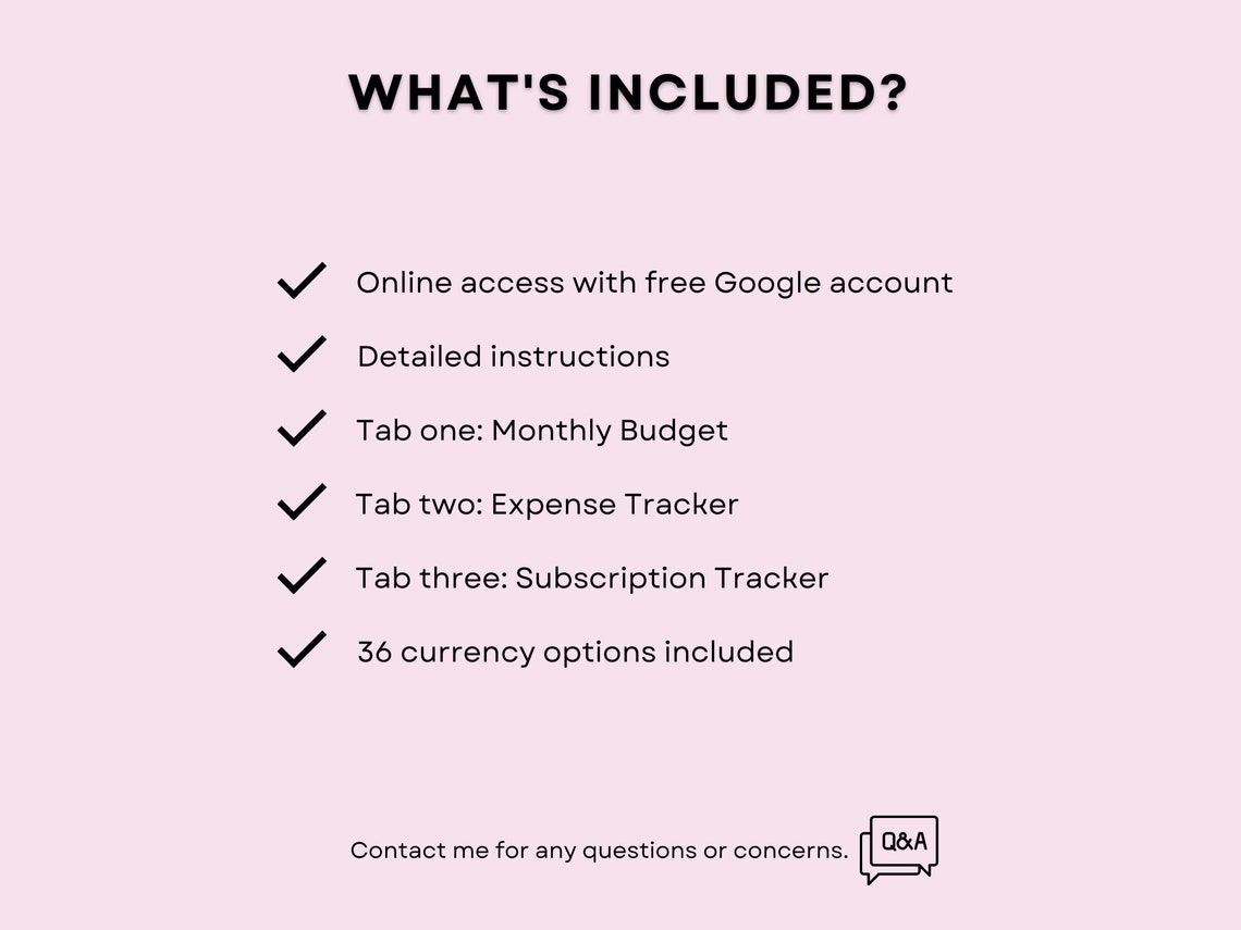 Monthly Budget Tracker for Google Sheets, Digital Automated Budget ...
