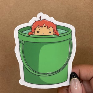 Peeking Ponyo Sticker - Etsy
