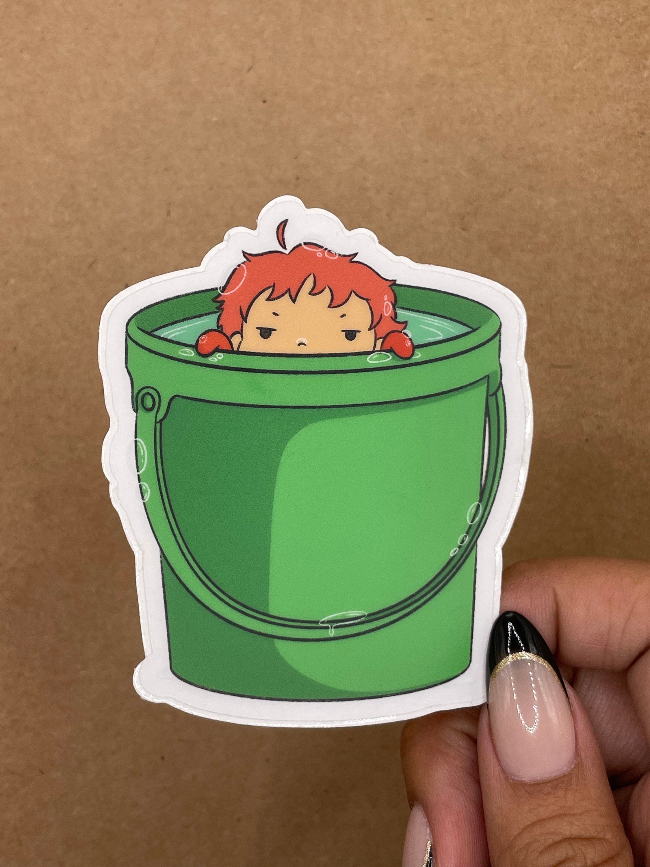 Peeking Ponyo Sticker - Etsy