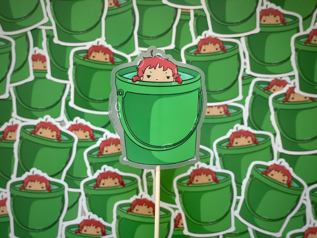 Peeking Ponyo Sticker - Etsy