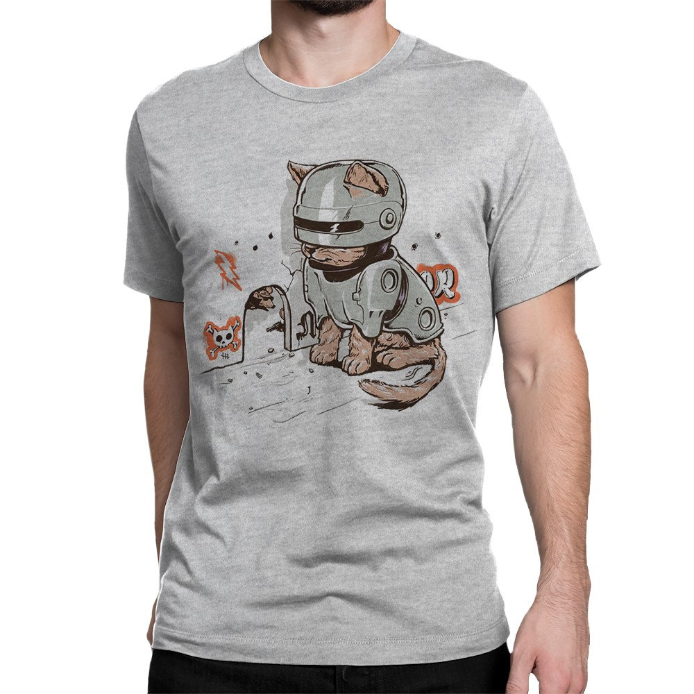 Cat Robocop Funny T-shirt Men's Women's Sizes - Etsy