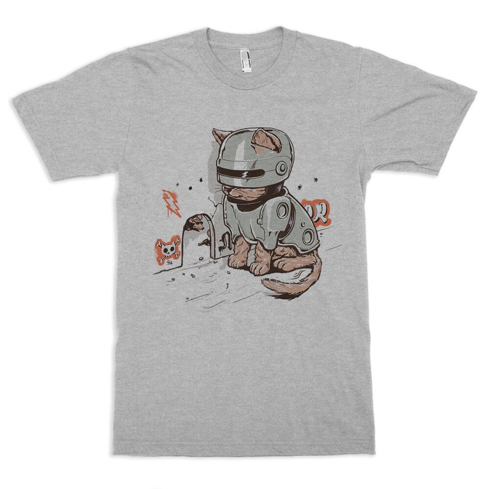Cat Robocop Funny T-shirt, Men's Women's Sizes (dmm-078) - Etsy